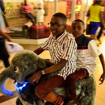 中国 Hansel coin operated mini amusement electric ride on plush animal rides 販売のため