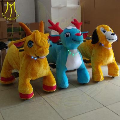 中国 Hansel amusement park electric games walking stuffed ride on animals 販売のため