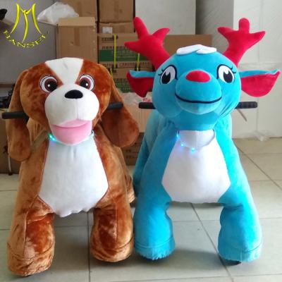 中国 Hansel amusement park walking plsuh electronic animal scooter rides 販売のため