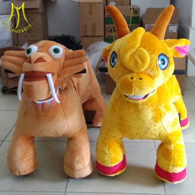 Hansel amusement indoor playground battery operated ride on plush animals