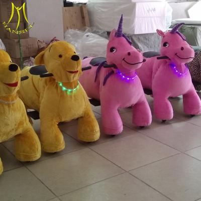 中国 Hansel plush ride on animals kids walking toys walking ride on mall 販売のため