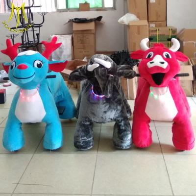 中国 Hansel amusement park game machine walking animal toy rides on animals for fun 販売のため