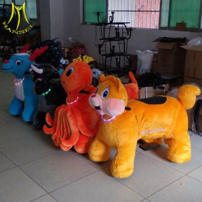 中国 Hansel commercial walking animal toy ride electric animal mountable toys 販売のため