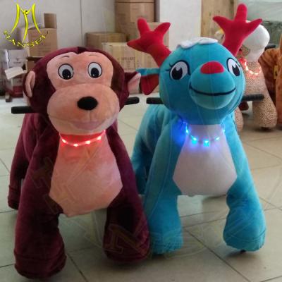 中国 Hansel indoor playground battery operated ride on plush motorized animals 販売のため