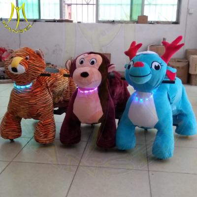 中国 Hansel amusement park motorized plush animal plush unicorn electric scooter 販売のため