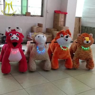 中国 Hansel  4 wheel zippy battery animal kids ride on zoo animals kiddie ride dinosaur park 販売のため