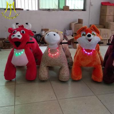 中国 Hansel  hot sale  electric mountable plush motorized animal for shopping mall 販売のため
