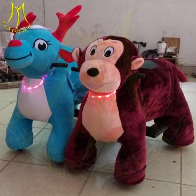 中国 Hansel amusement electric game machine kids stuffed ride on walking animals 販売のため