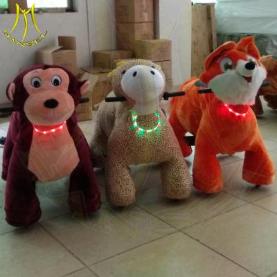 中国 Hansel amusement park electric battery operated stuffed animal kiddie ride 販売のため