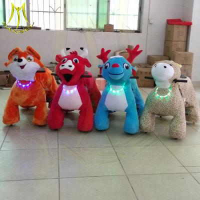 中国 Hansel amusement park walking battery powered animals for shopping centers 販売のため