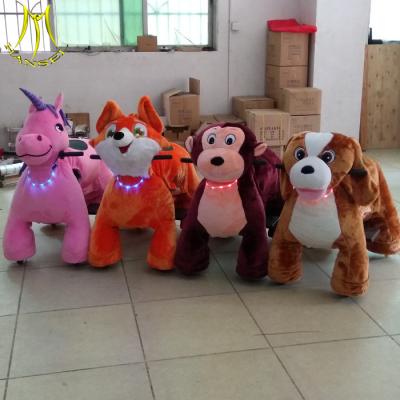 Hansel 2019 coin operated plush animal jungle rides electric scooters for birthday party