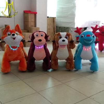 中国 Hansel  amusement park mall plush electronic kid riding animals with non coin 販売のため