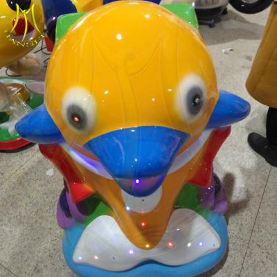 中国 Hansel electronic fiberglass token operated amusement kiddie ride for sale 販売のため