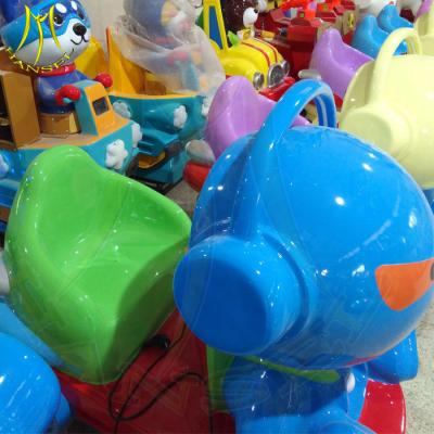 中国 Hansel amusement park fiberglass body coin operated swing car kiddie rides 販売のため