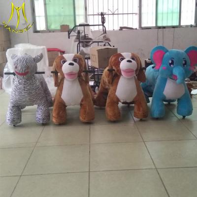 Hansel wholesale animal designs coin operated plush animal panda riding factory