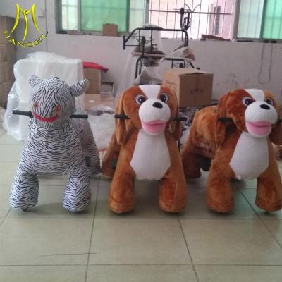 中国 Hansel  plush toy amusement park trains for sale children electric mountable toy with music 販売のため