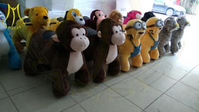 中国 Hansel amusement park walking plush battery powered animals ride 販売のため
