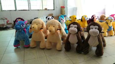 中国 Hansel shopping mall electric walking animal large plush ride toy for sale 販売のため