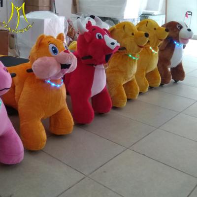 中国 Hansel  hot sell stuffed animals unicorn motorized plush animal unicorn bike rides with wheels 販売のため