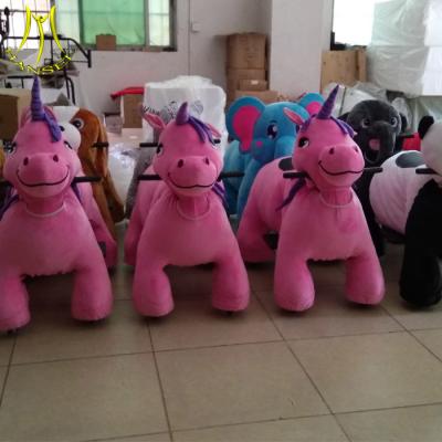 中国 Hansel  dinosaur park animales mountables popular plush walking animal electric ride for mall 販売のため