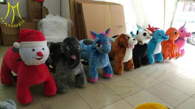 中国 Hansel  attractive shopping mall 150KG bearing motorized plush riding animals 販売のため