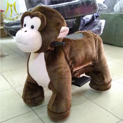 中国 Hansel funny electric  kids ride on plush motorized riding horse for park 販売のため