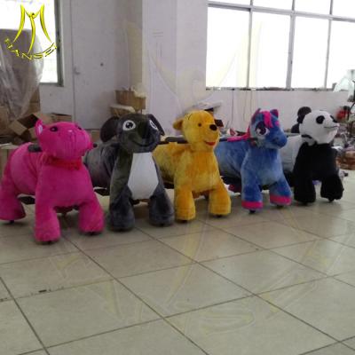 中国 Hansel amusement park children walking stuffed animals coin operated ride on toys 販売のため