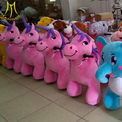 中国 Hansel  cheap kids electric animal toy ride on dinosaurs motorized plush riding animals 販売のため
