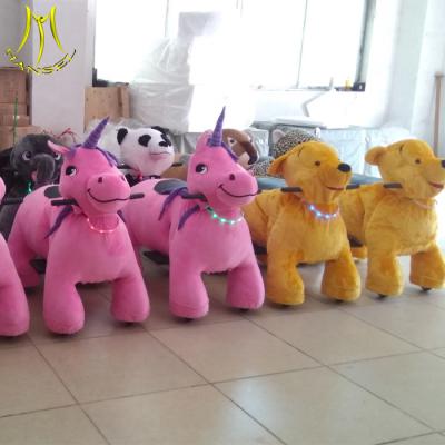 中国 Hansel outdoor park games plush walking Zoo animals toys for children 販売のため
