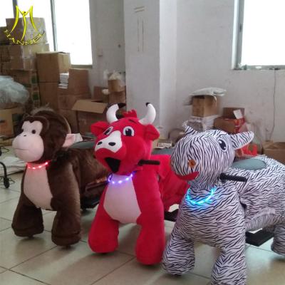 中国 Hansel wholesales animal motorized bicycle and coin operated ride on furry animal 販売のため