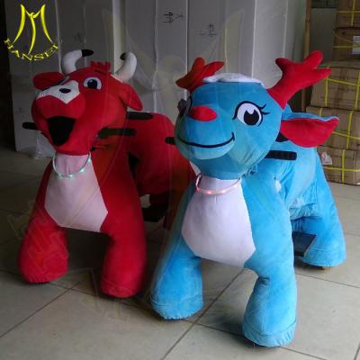 Hansel amusement park stuffed battery operated animal walking toy rides