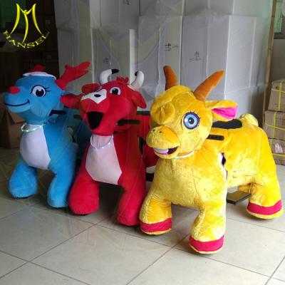中国 Hansel amusement park walking electric plush coin operated kiddie rides for sale 販売のため