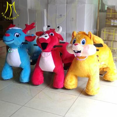中国 Hansel amusement park coin operated kids indoor rides electric mountable animal 販売のため