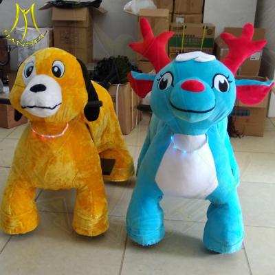 中国 Hansel amusement park walking kids rideable electric motorized animal for sale 販売のため
