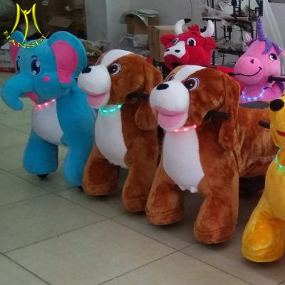 China Hansel  walking toy horse on wheels motorized plush riding animals carts for horses for sale
