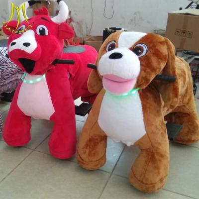 中国 Hansel shopping mall indoor rides electric animal scooters for kids and parents 販売のため