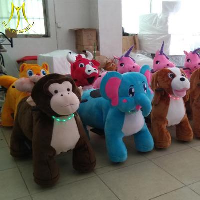 中国 Hansel  amusement game machine electric mountable plush kids ride on stuffed animals 販売のため