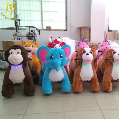 中国 Hansel battery zippy electric happy monkey plush riding game machine for parties 販売のため