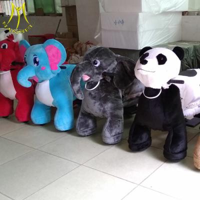 中国 Hansel  hot selling plush walking electronic kid riding animals for mall 販売のため