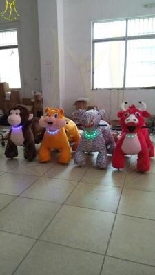 中国 Hansel rideable stuffed entertainment battery operated stuffed animal electric ride on toys 販売のため