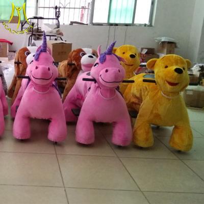 中国 Hansel Shopping mall kids ride on dog toy for party mechanical horse 販売のため