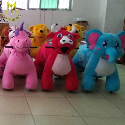 中国 Hansel  amusement rides for sale motorized plush riding animals 販売のため