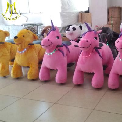 中国 Hansel kids electric animal car fun game stuffed animal ride electric sales 販売のため