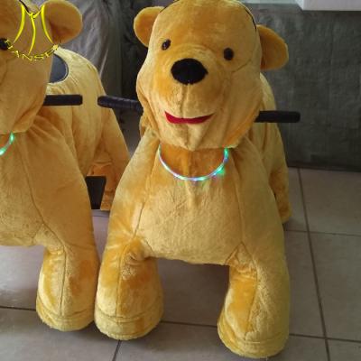中国 Hansel coin operated toys four wheels electric bike plush animals in mall 販売のため