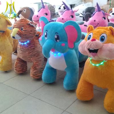 中国 Hansel  high quality coin operated plush motorized animal go kart ride in mall 販売のため