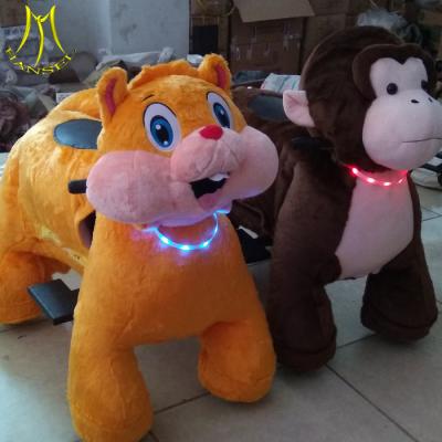 中国 Hansel indoor amusement kids stuffed animal scooters ride electric 12v toy bike 販売のため
