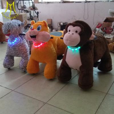 中国 Hansel  coin operated electric rideable plush animal electric animal kiddie ride 販売のため