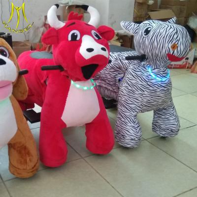 中国 Hansel shopping mall safe riding games zoo animals kiddie ride bull park 販売のため
