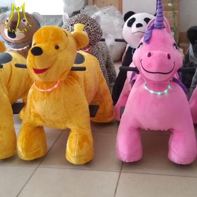 中国 Hansel  Shopping Center plush electric zoo animal scooter with music kids ride on car 販売のため