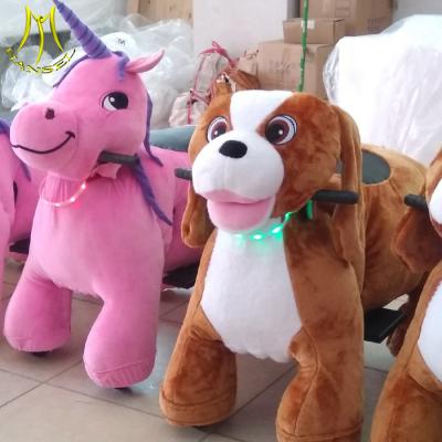 中国 Hansel  coin operated stuffed animal kids ride on electric cars with 150KG bearing capacity 販売のため